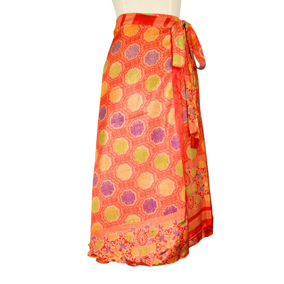 Sari wrap skirt SIZE 10-16 MIDI – Amy & Ella